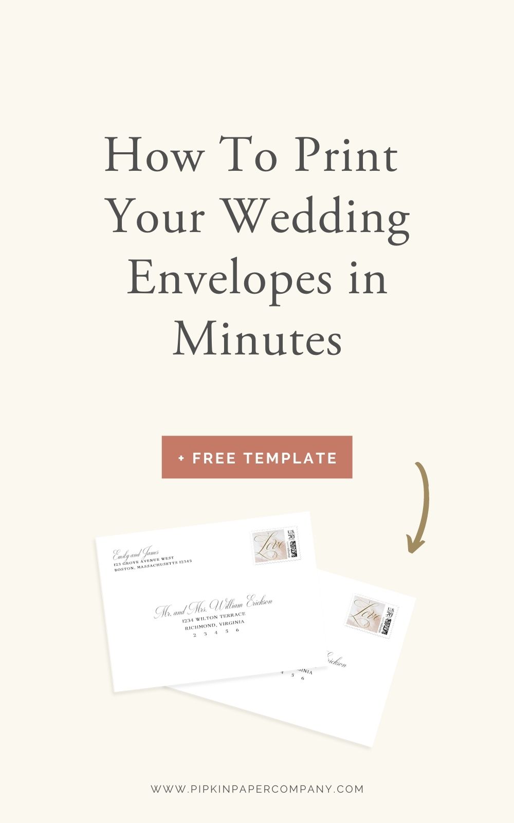 How to Make an Envelope Template (or Snag Ours for Free) | Pipkin Paper ...