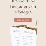 DIY Gold Foil Wedding Invitations | Pipkin Paper Company