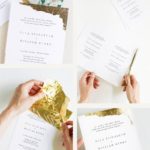 DIY Gold Foil Wedding Invitations | Pipkin Paper Company