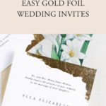 DIY Gold Foil Wedding Invitations | Pipkin Paper Company