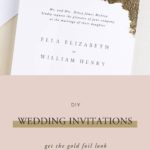 DIY Gold Foil Wedding Invitations | Pipkin Paper Company