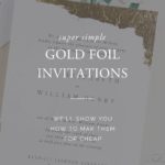 DIY Gold Foil Wedding Invitations | Pipkin Paper Company