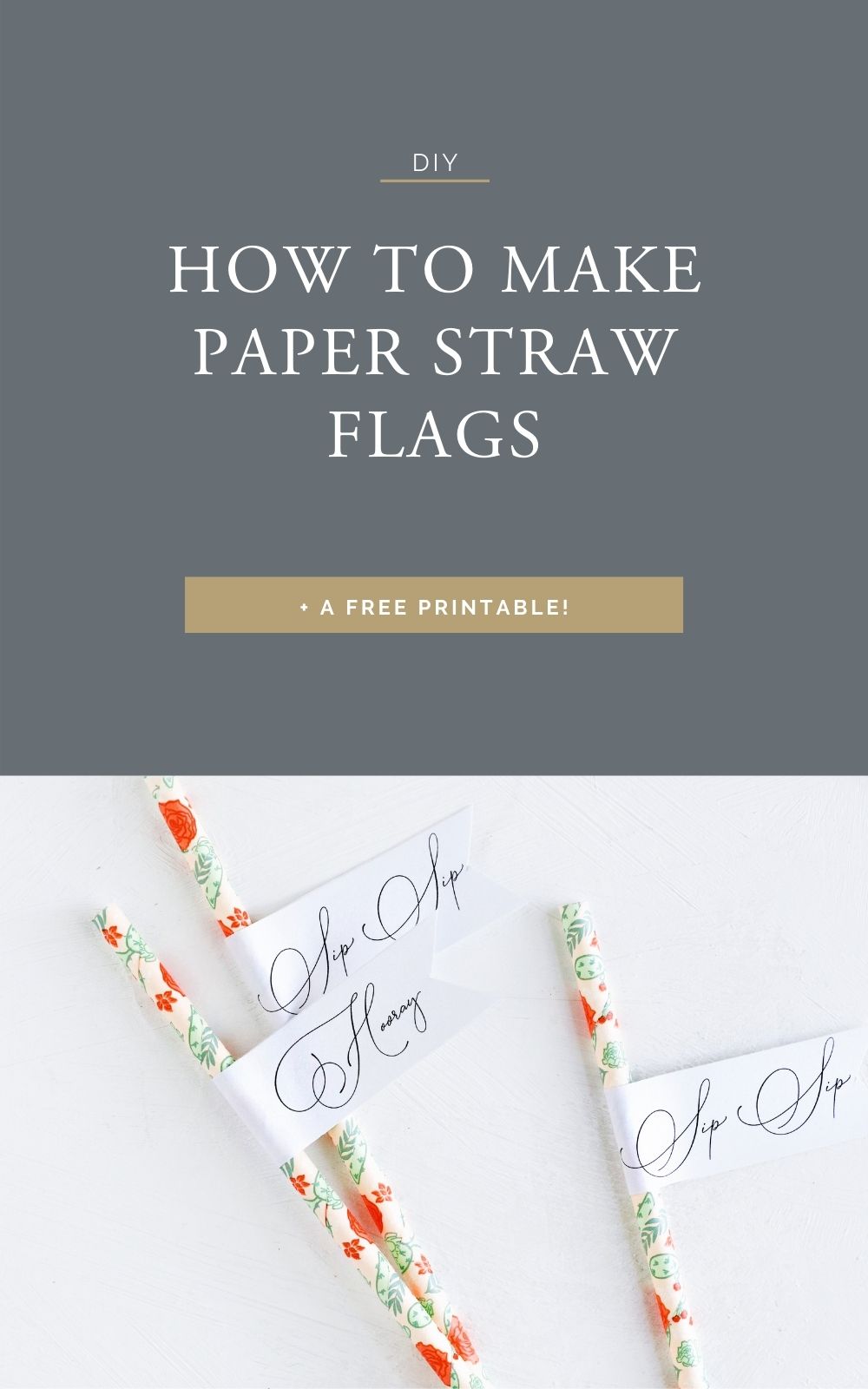 5-Minute Paper Straw Flags | Pipkin Paper Company